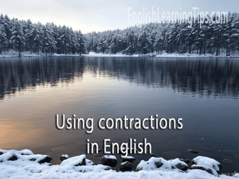 Common contractions in English: A complete guide – English Learning Tips