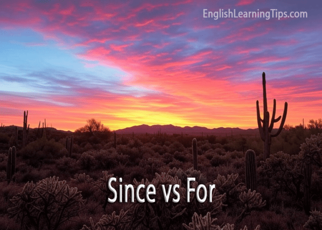 Since vs. for: How to use them correctly – English Learning Tips